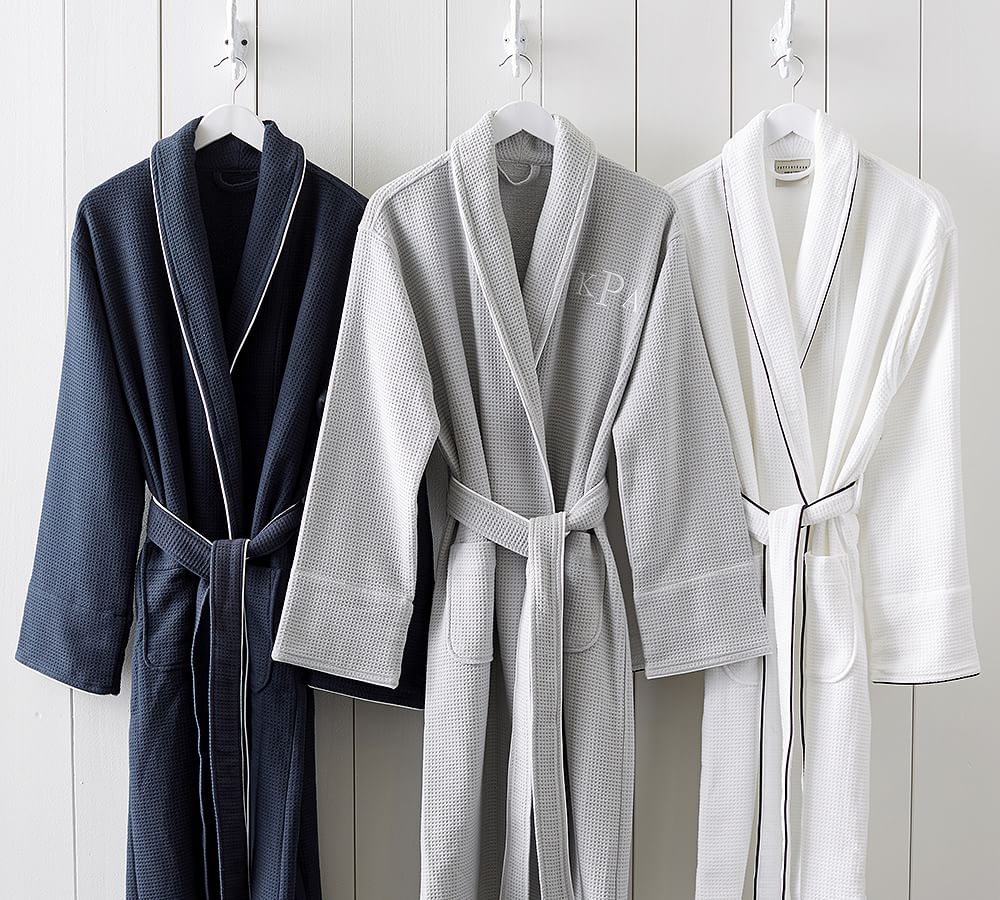Hotel Piped Trim Robe | Pottery Barn