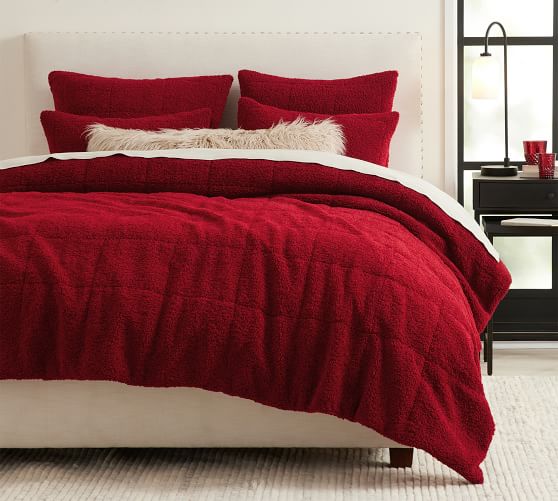 Teddy Faux Fur Quilt | Pottery Barn