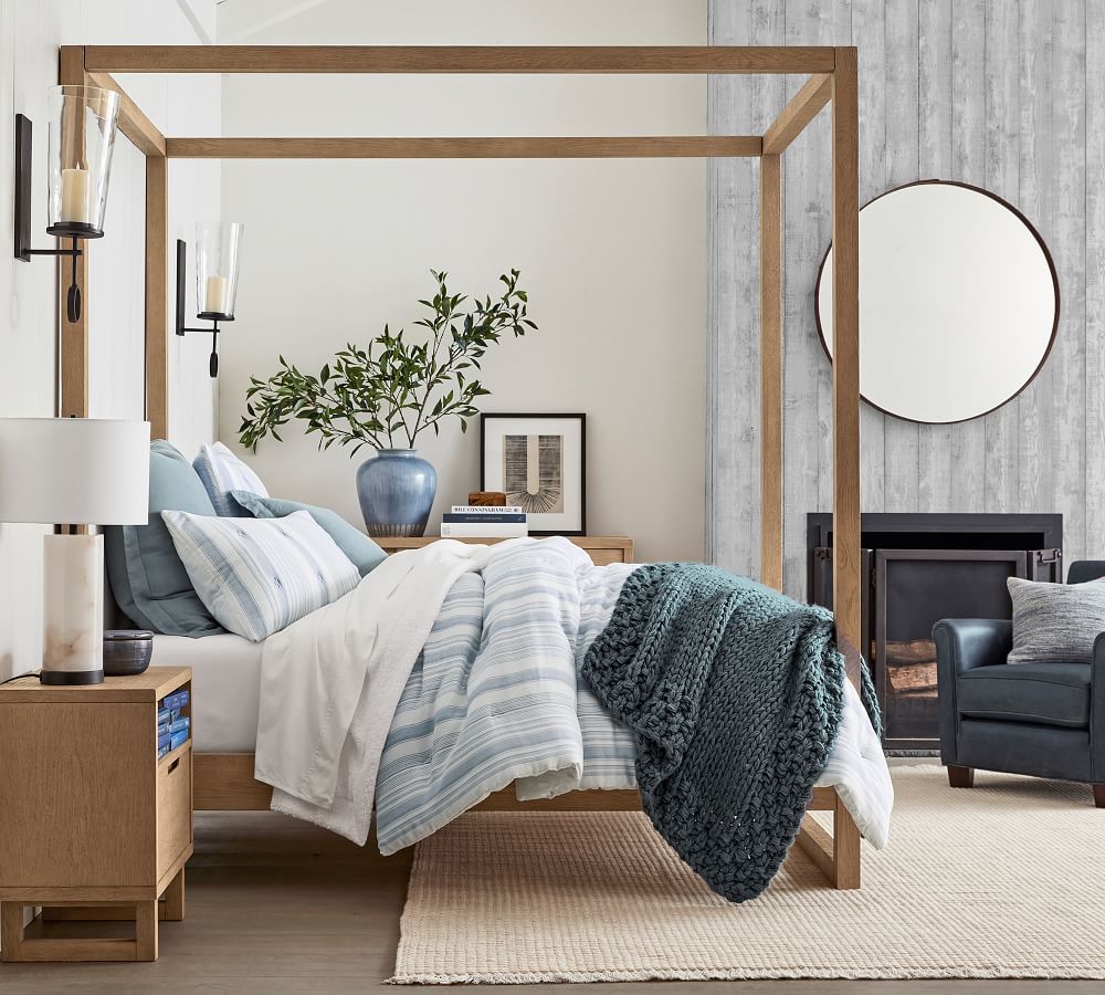 Hawthorn Striped Cotton Comforter | Pottery Barn