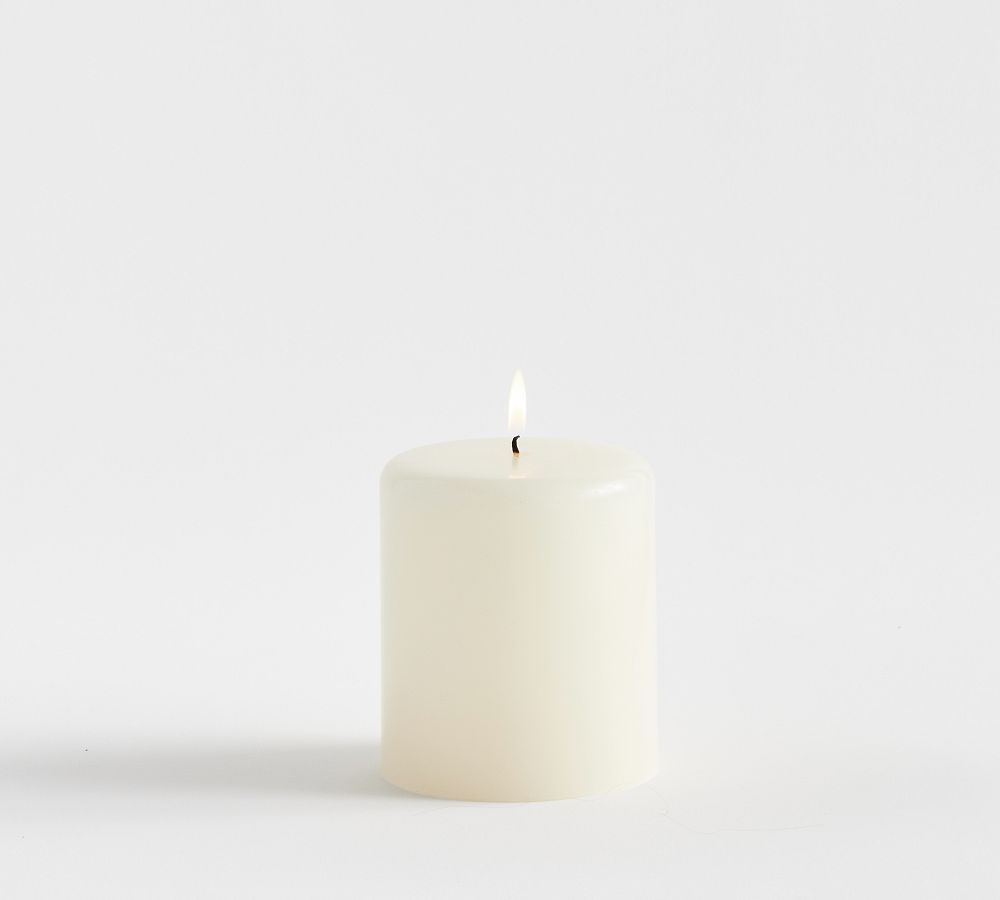 Modern Curved Pillar Candles | Pottery Barn