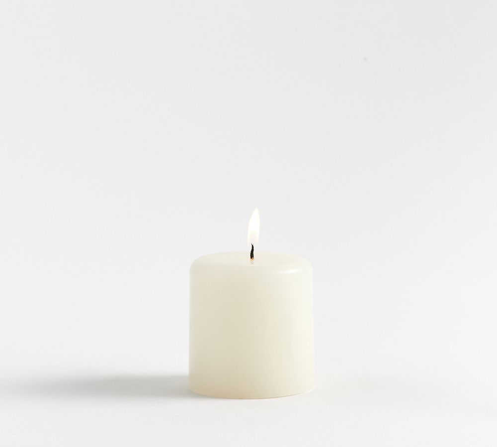 Modern Curved Pillar Candles | Pottery Barn