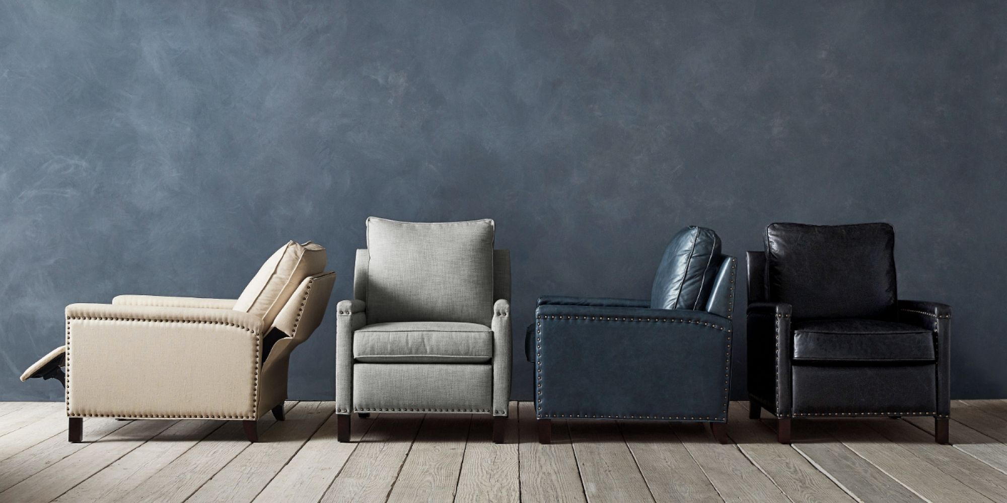 Tyler Leather Square Arm Recliner Chair | Pottery Barn