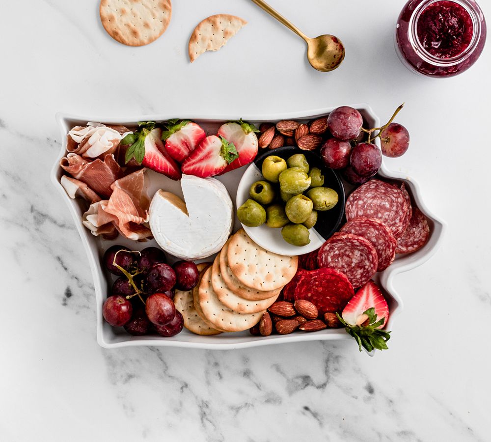 Lark Handmade Porcelain State Platter | Pottery Barn