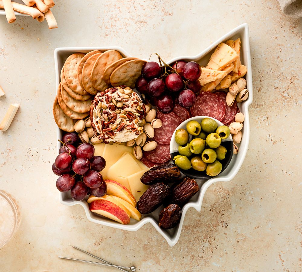 Lark Handmade Porcelain State Platter | Pottery Barn