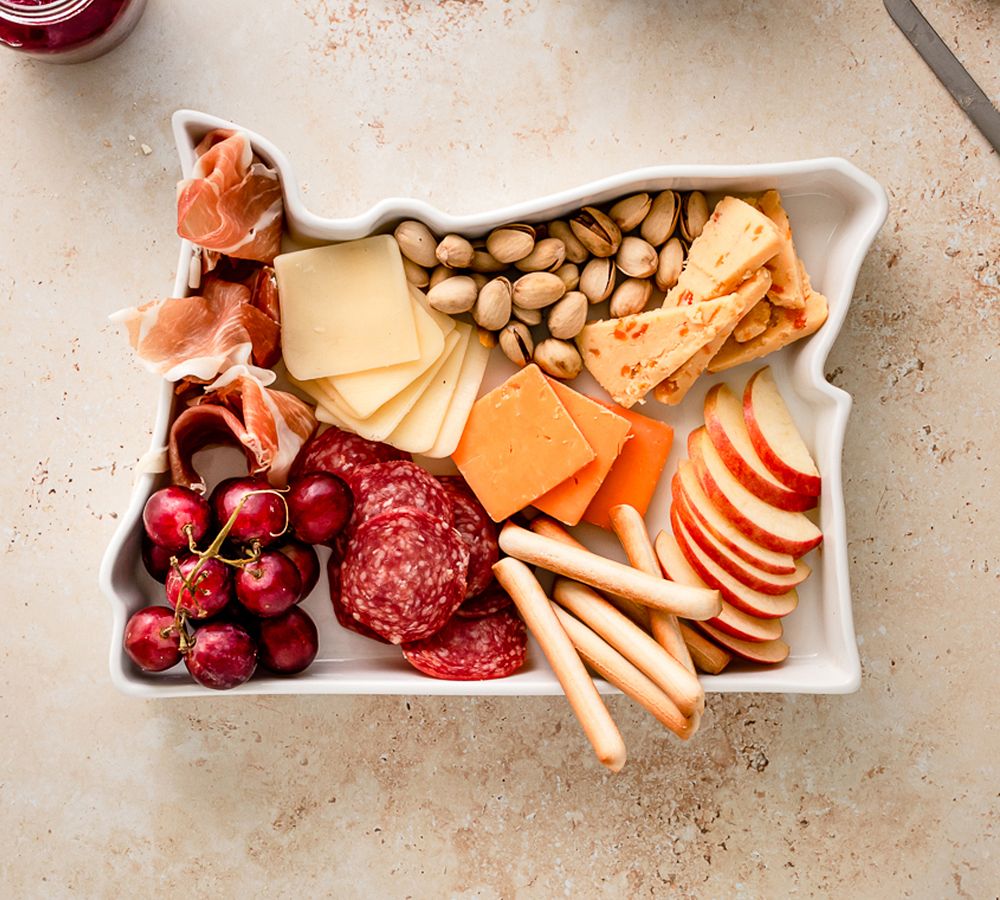 Lark Handmade Porcelain State Platter | Pottery Barn