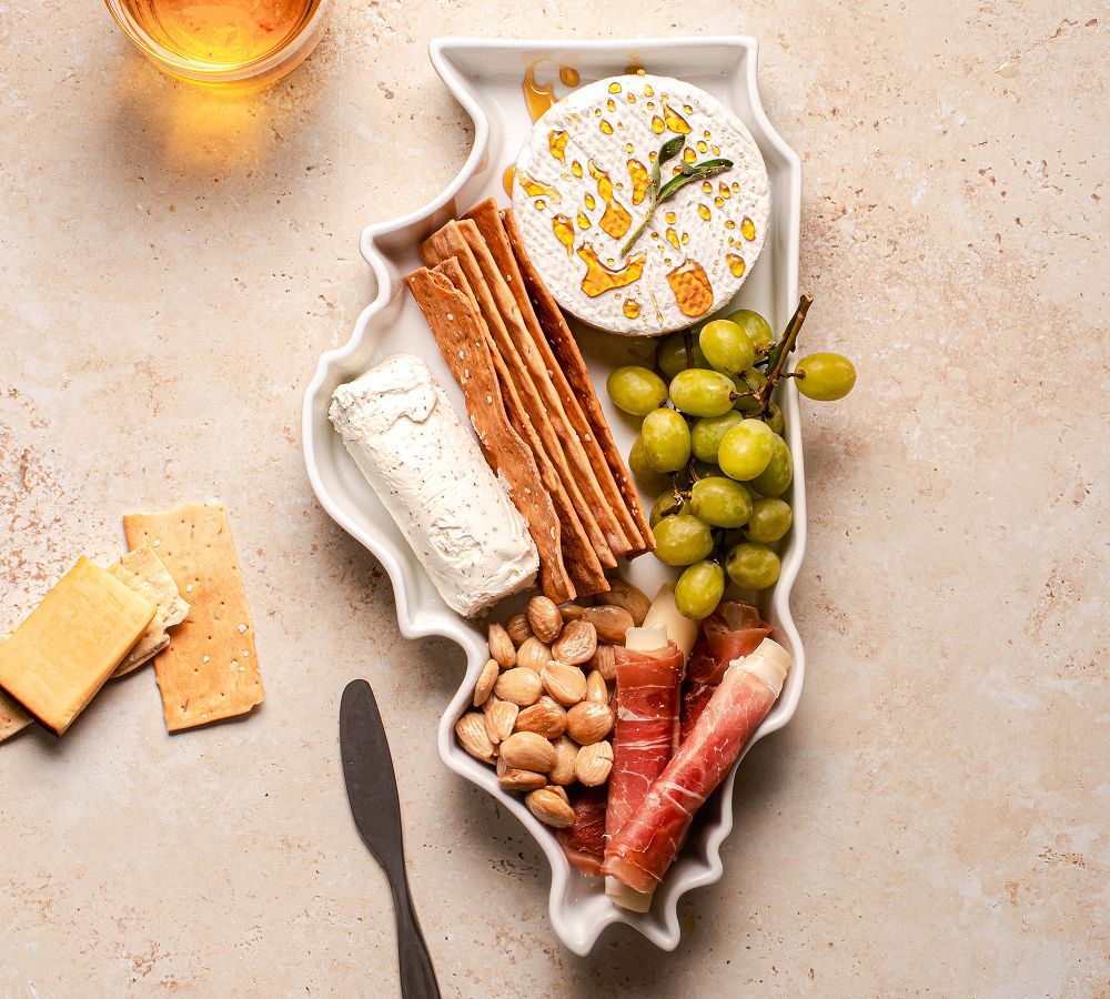 Lark Handmade Porcelain State Platter | Pottery Barn