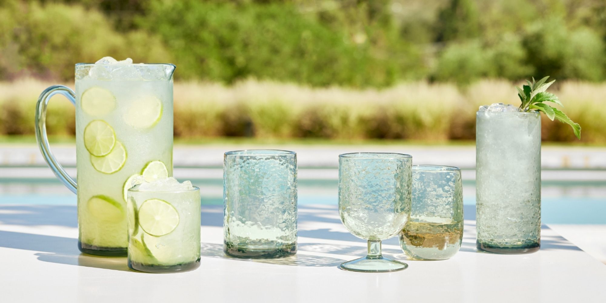 Hammered Outdoor Pitcher | Pottery Barn