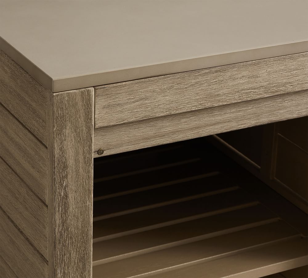 Indio FSC® Eucalyptus Outdoor Kitchen Single Door Cabinet | Pottery Barn