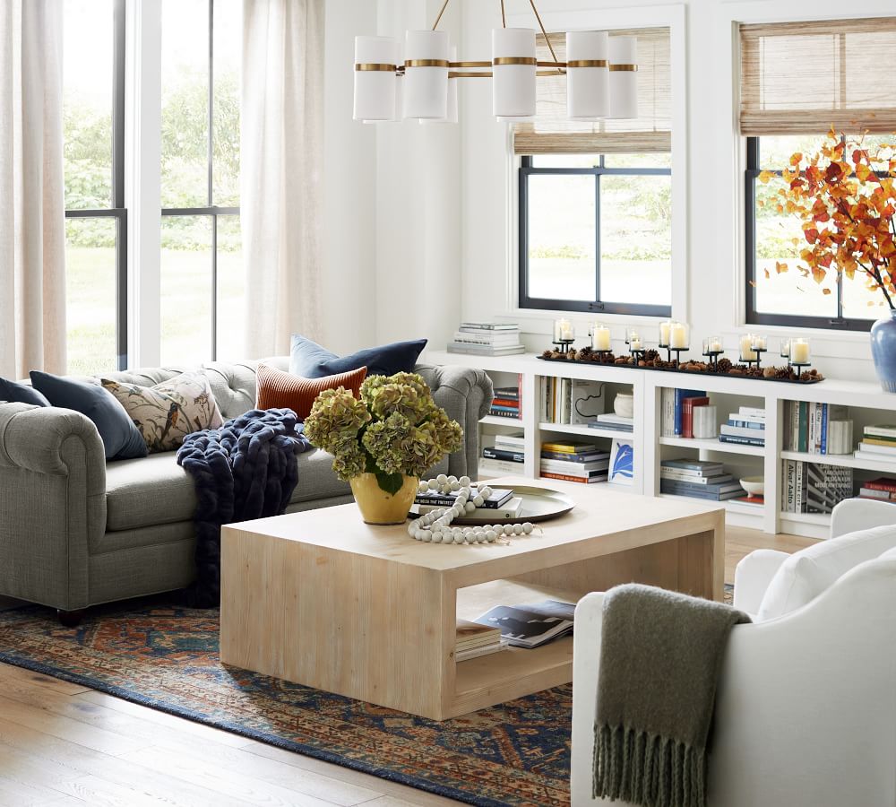 Folsom Rectangular Grand Coffee Table | Pottery Barn