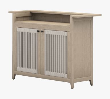 OPEN BOX: Punta Mita 59" FSC® Teak Bar Cabinet | Pottery Barn
