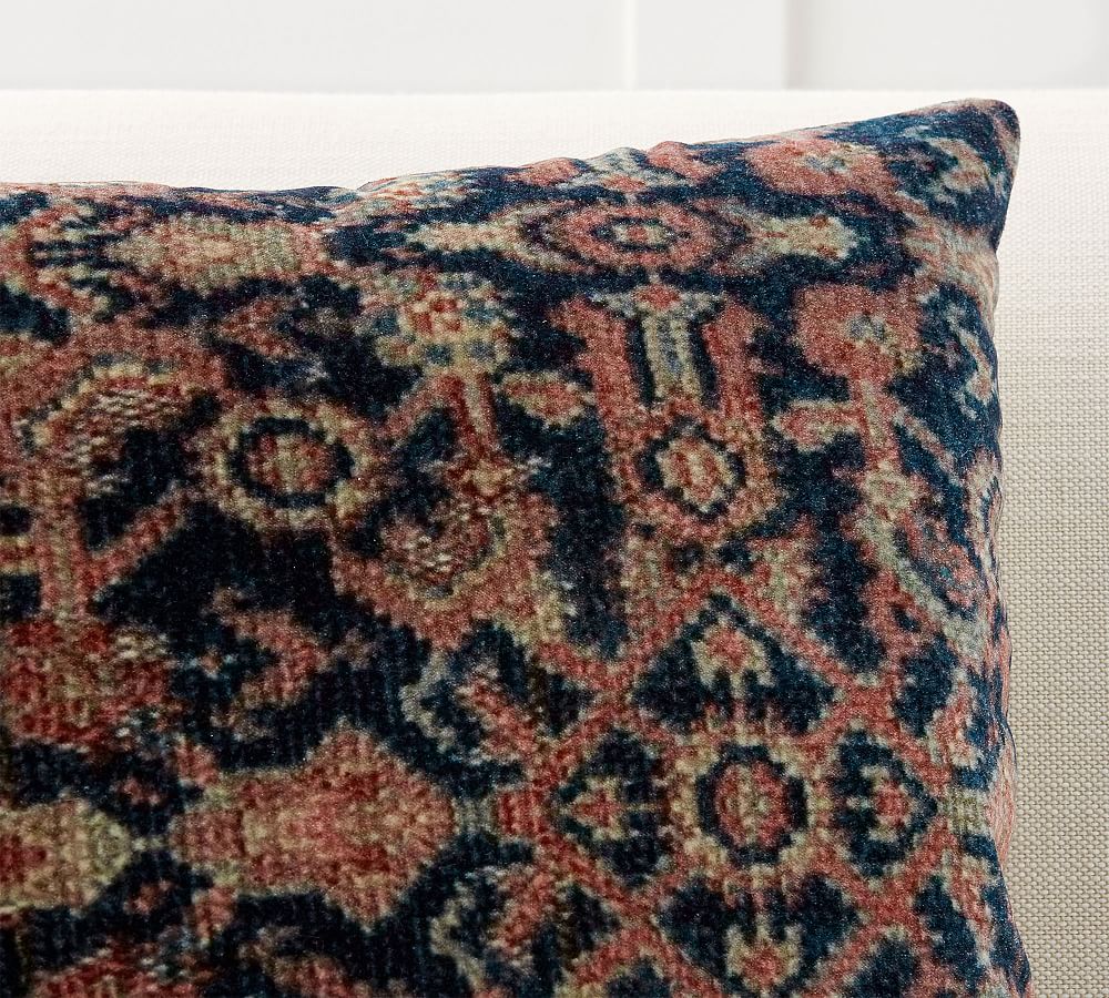 Amaya Velvet Printed Pillow Cover | Pottery Barn