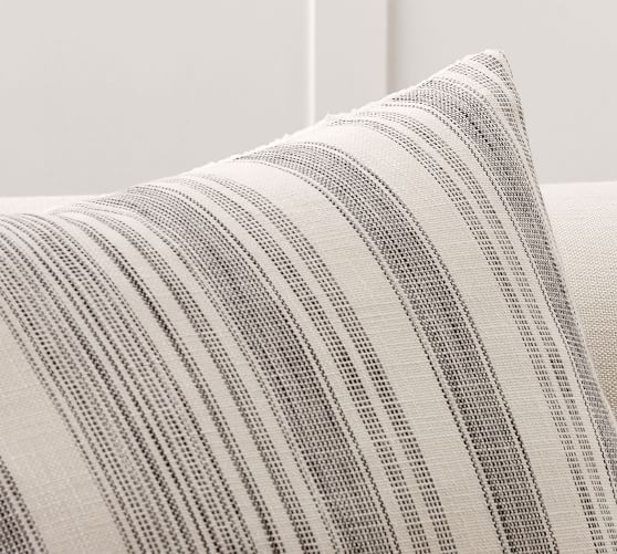 Hawthorn Stripe Sherpa Back Pillow Cover | Pottery Barn