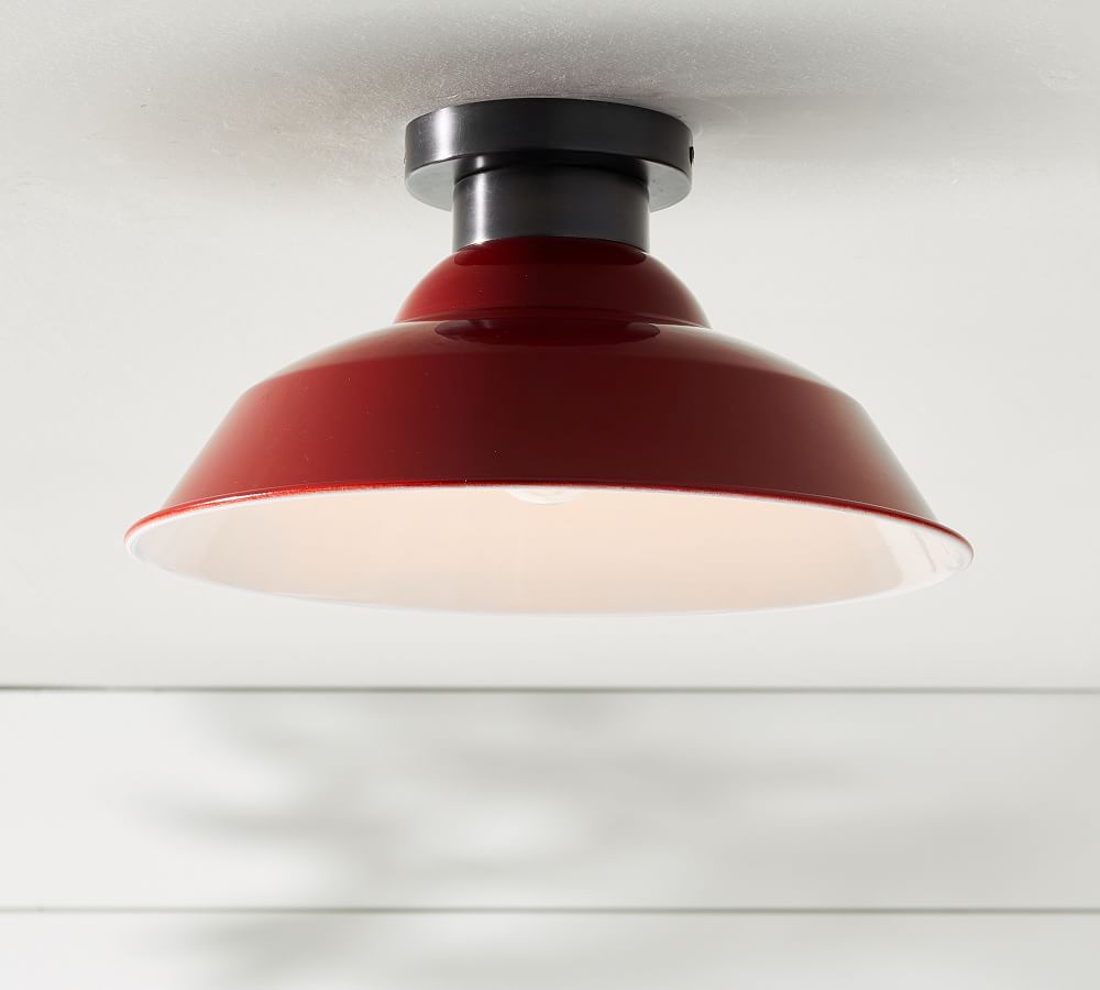 Wright Metal Flush Mount | Pottery Barn