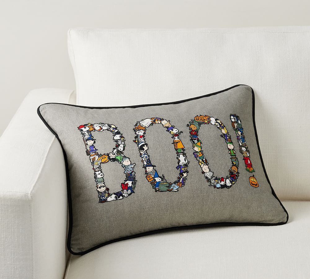 Peanuts™ Boo Lumbar Pillow Cover | Pottery Barn