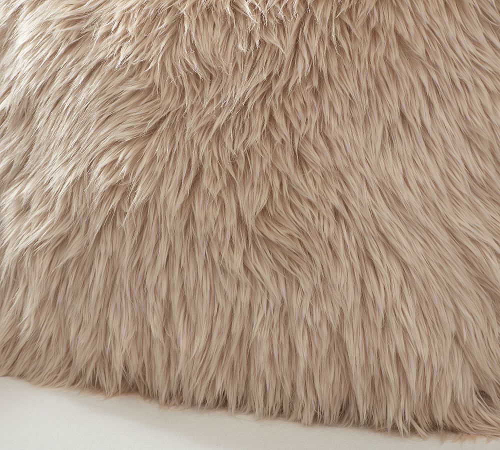 Luxe Faux Fur Throw Pillow | Pottery Barn