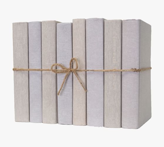 Linen Wrapped ColorPak Books | Pottery Barn