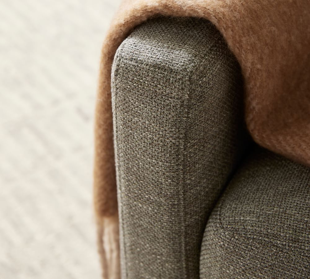 Ayden Square Arm Slipcovered Swivel Glider | Pottery Barn