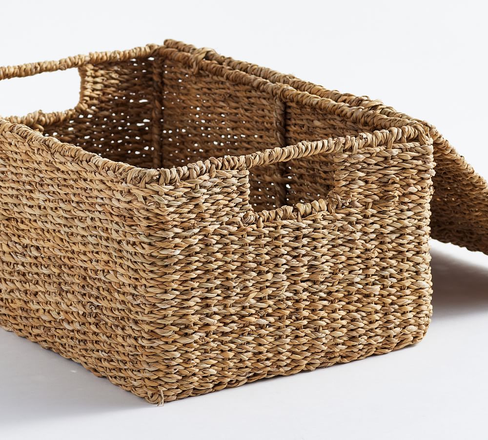 Safi Handwoven Lidded Basket | Pottery Barn