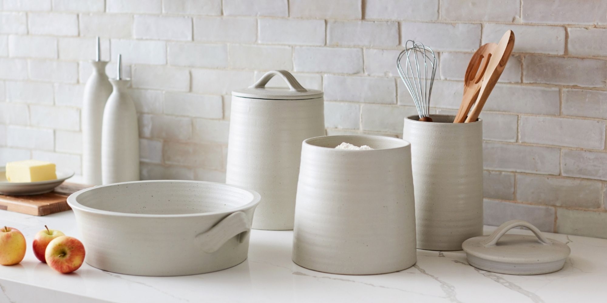 Farmstead Stoneware Canisters | Pottery Barn
