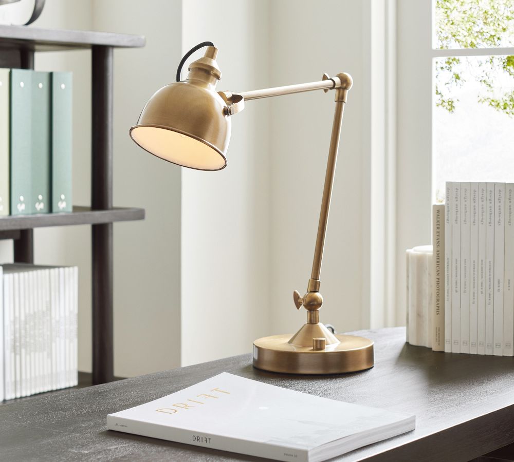 Kimble Metal USB Task Lamp | Pottery Barn
