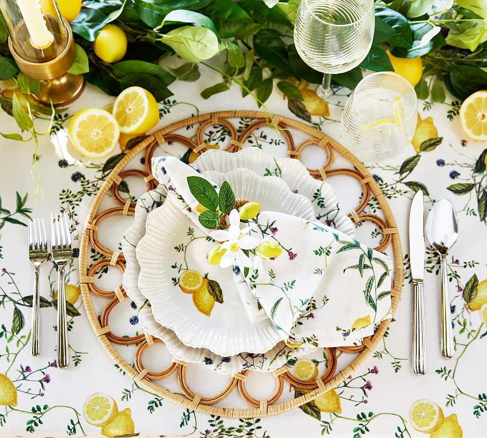 Monique Lhuillier Positano Melamine Dinner Plates - Set of 4 | Pottery Barn