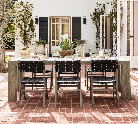 Palisades Metal Rectangular Outdoor Dining Table | Pottery Barn