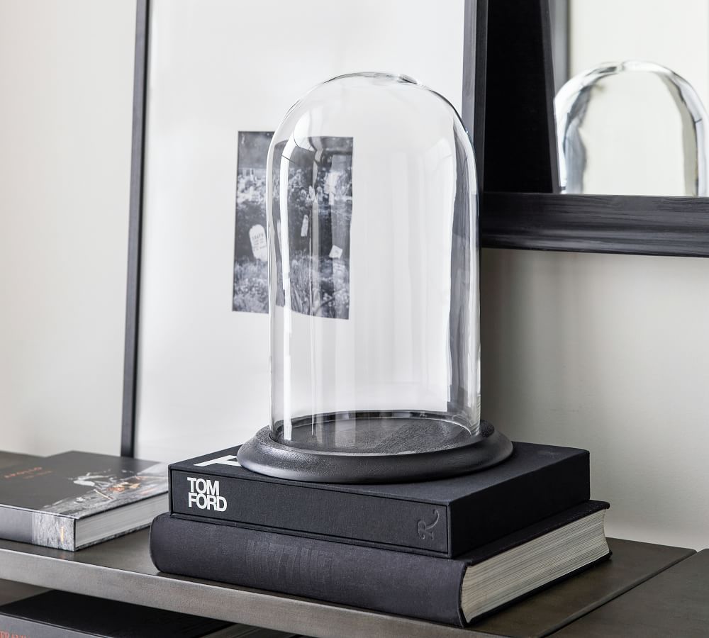 Wood Cloche - Black | Pottery Barn