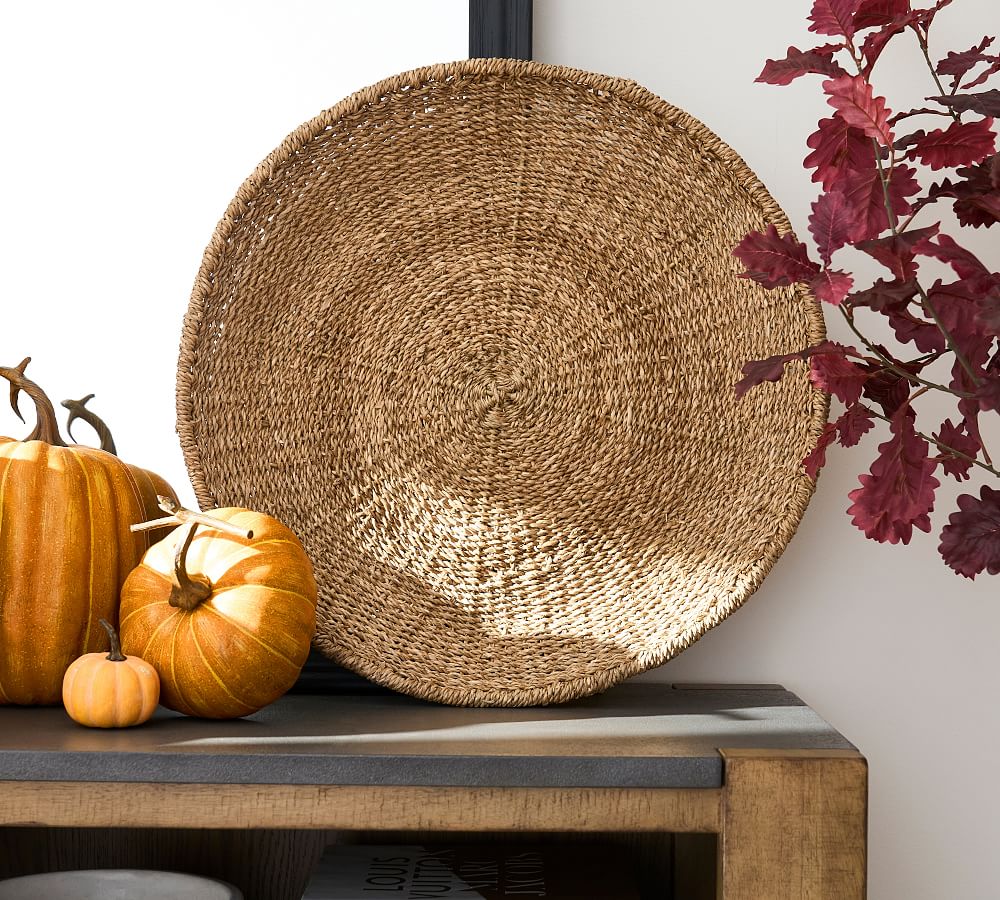 Watkins Handwoven Woven Tray - 24" | Pottery Barn