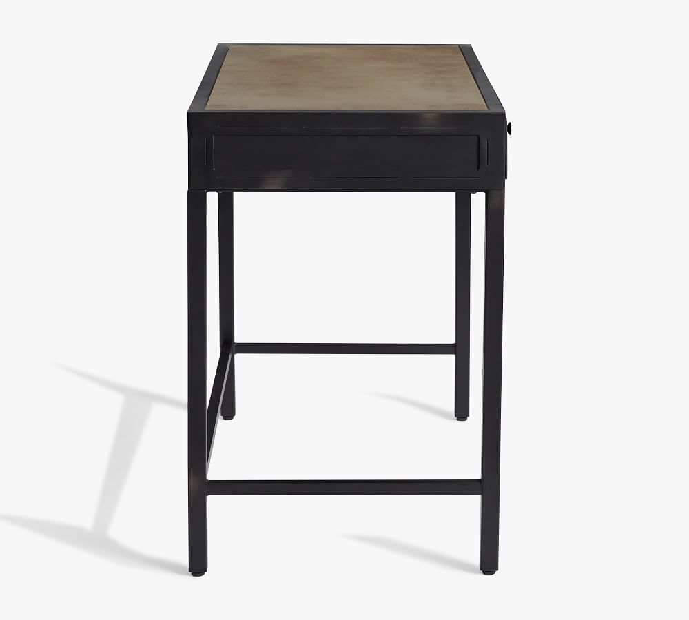 Flynn 36" Metal Writing Desk with Drawer | Pottery Barn