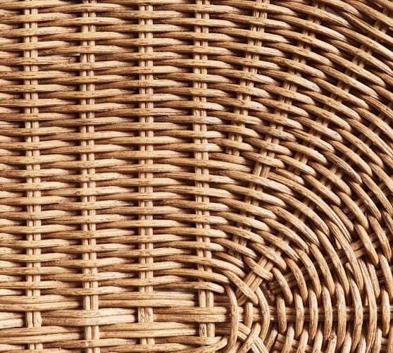 Handwoven Wicker Oval Charger Plate | Pottery Barn