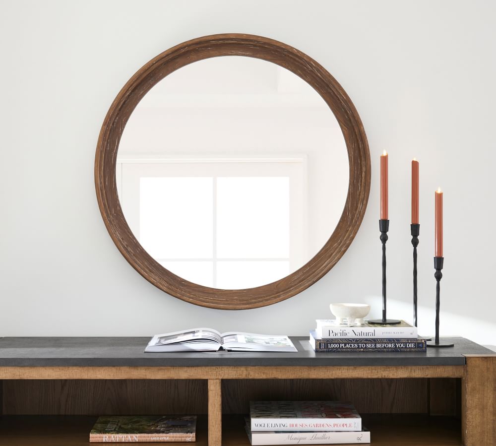 Malone 37" Round Wall Mirror | Pottery Barn