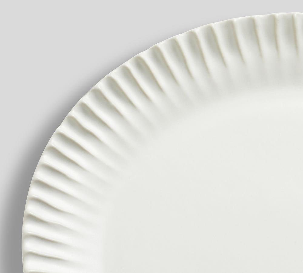 Ridge Textured Stoneware Dinner Plates | Pottery Barn