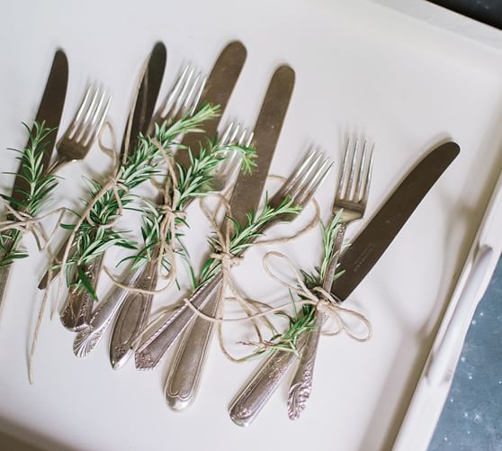 Vintage Hotel Silver 5-Piece Flatware Set | Pottery Barn