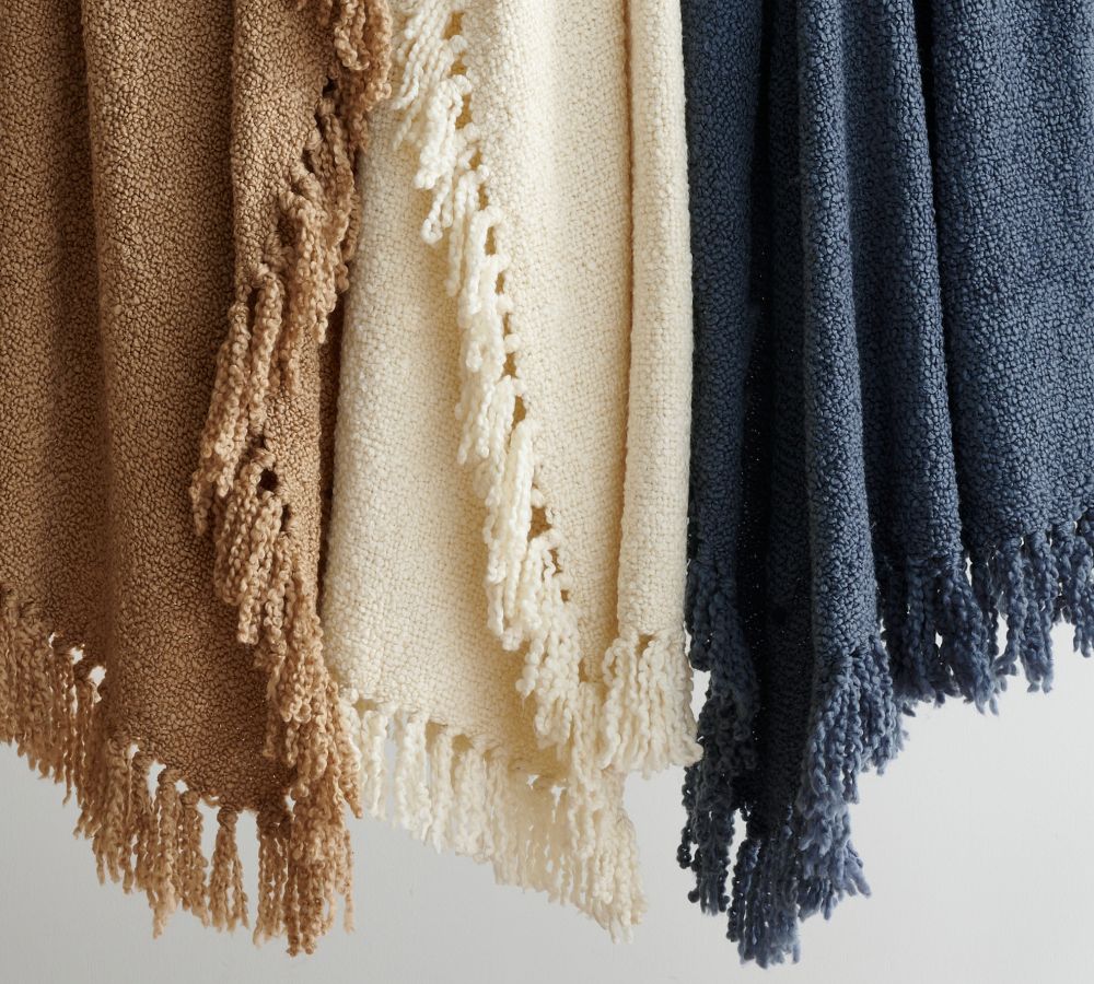 Dreamy Handwoven Fringe Throw | Pottery Barn