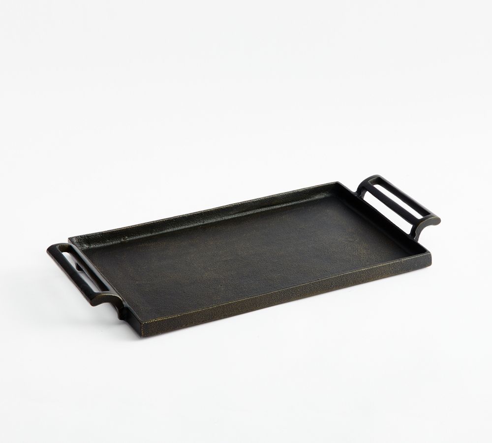 Long Metal Decorative Tray | Pottery Barn