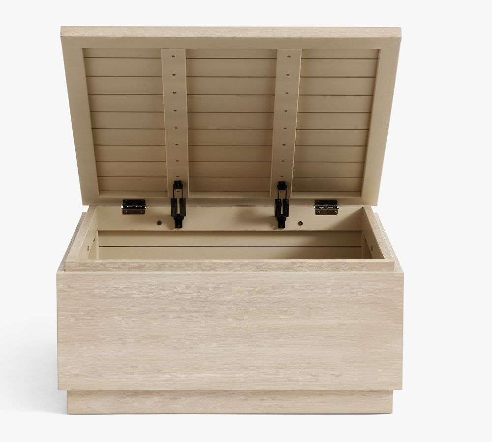 Indio FSC® Eucalyptus Modern Platform Coffee Table with Storage ...