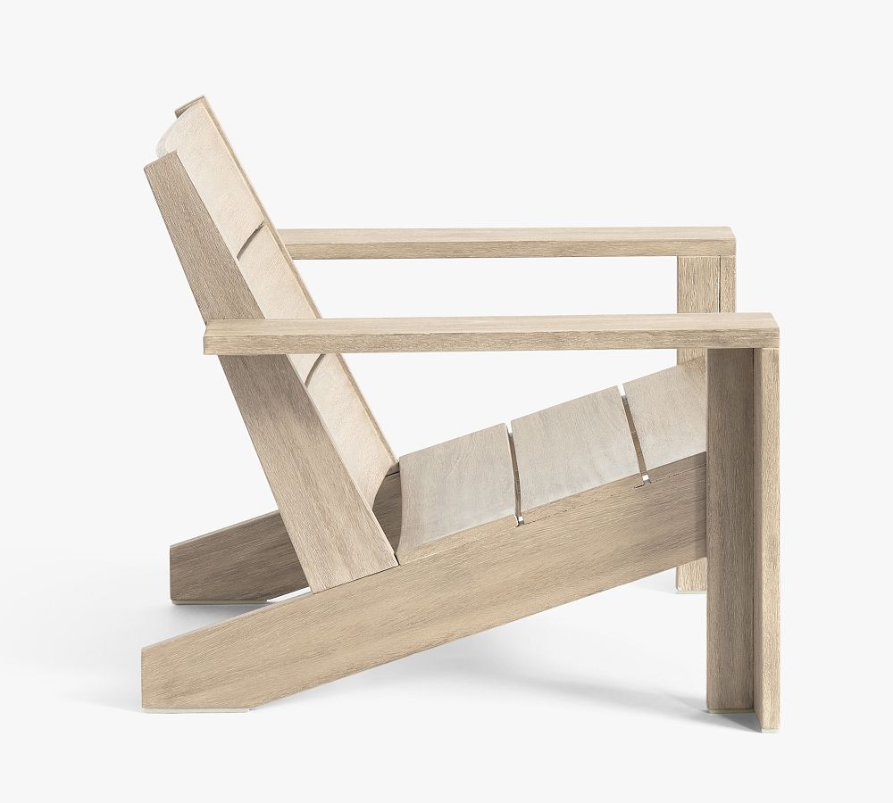 Indio FSC® Eucalyptus Modern Outdoor Adirondack Chair | Pottery Barn