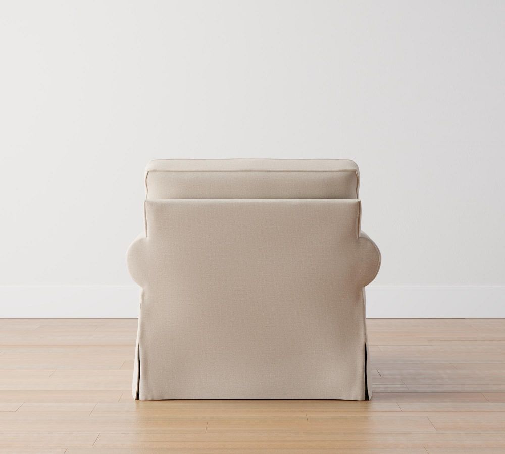 Buchanan Roll Arm Slipcovered Armchair | Pottery Barn