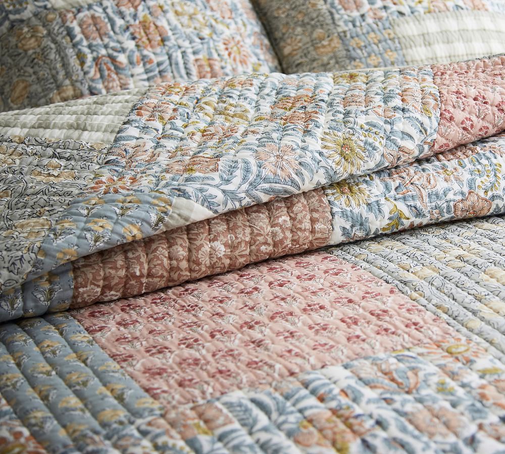Hazel Patchwork Quilt | Pottery Barn