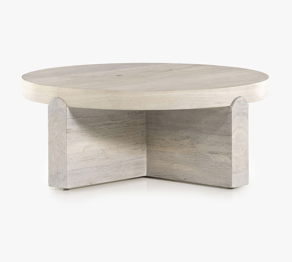 Rocky Round Coffee Table | Pottery Barn