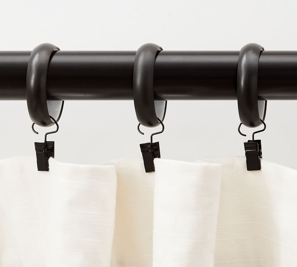 Quiet-Glide Curtain Clip Rings | Pottery Barn
