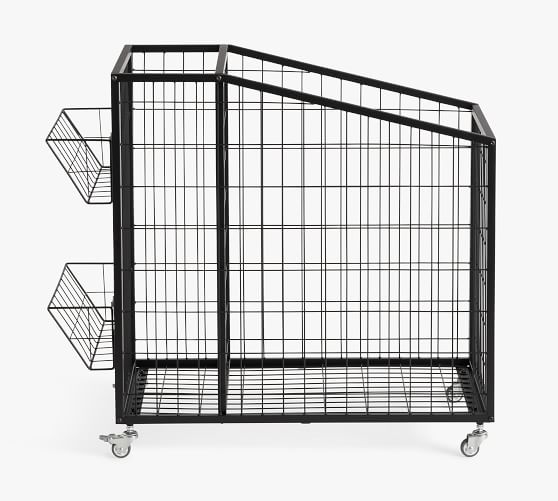 Industrial Metal Gear Storage Cart | Pottery Barn