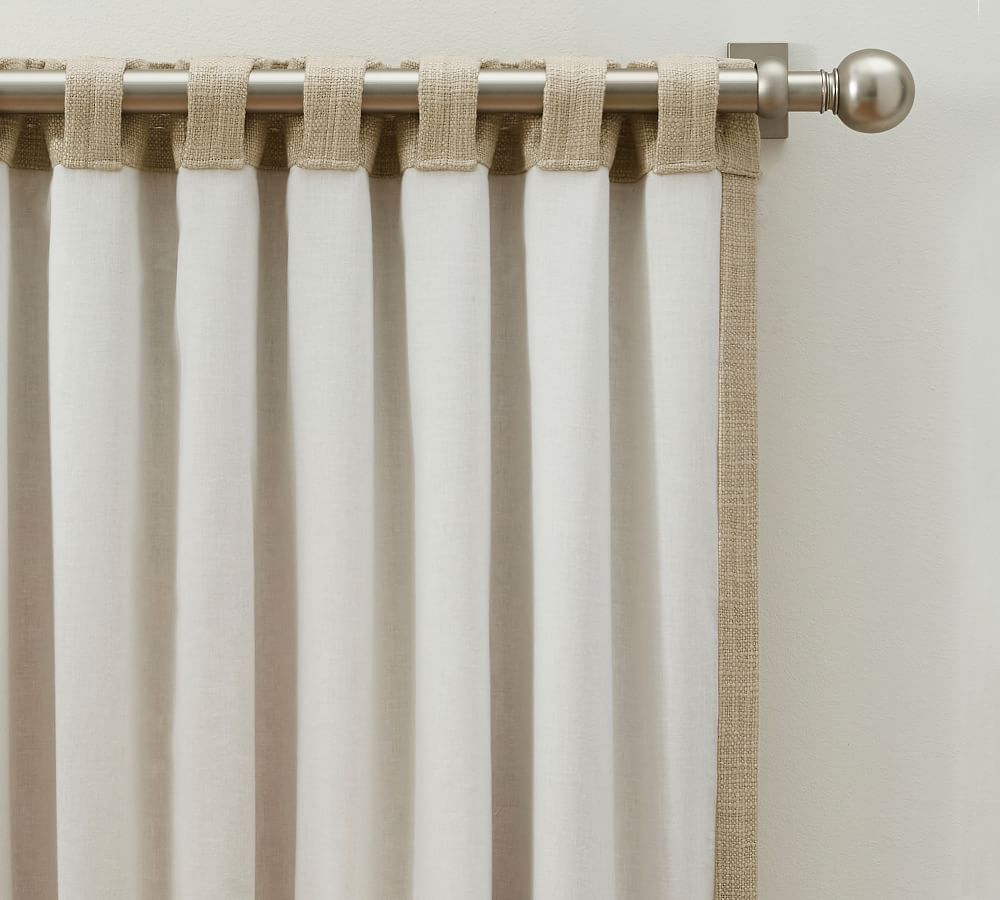 Faye Textured Linen Curtain | Pottery Barn