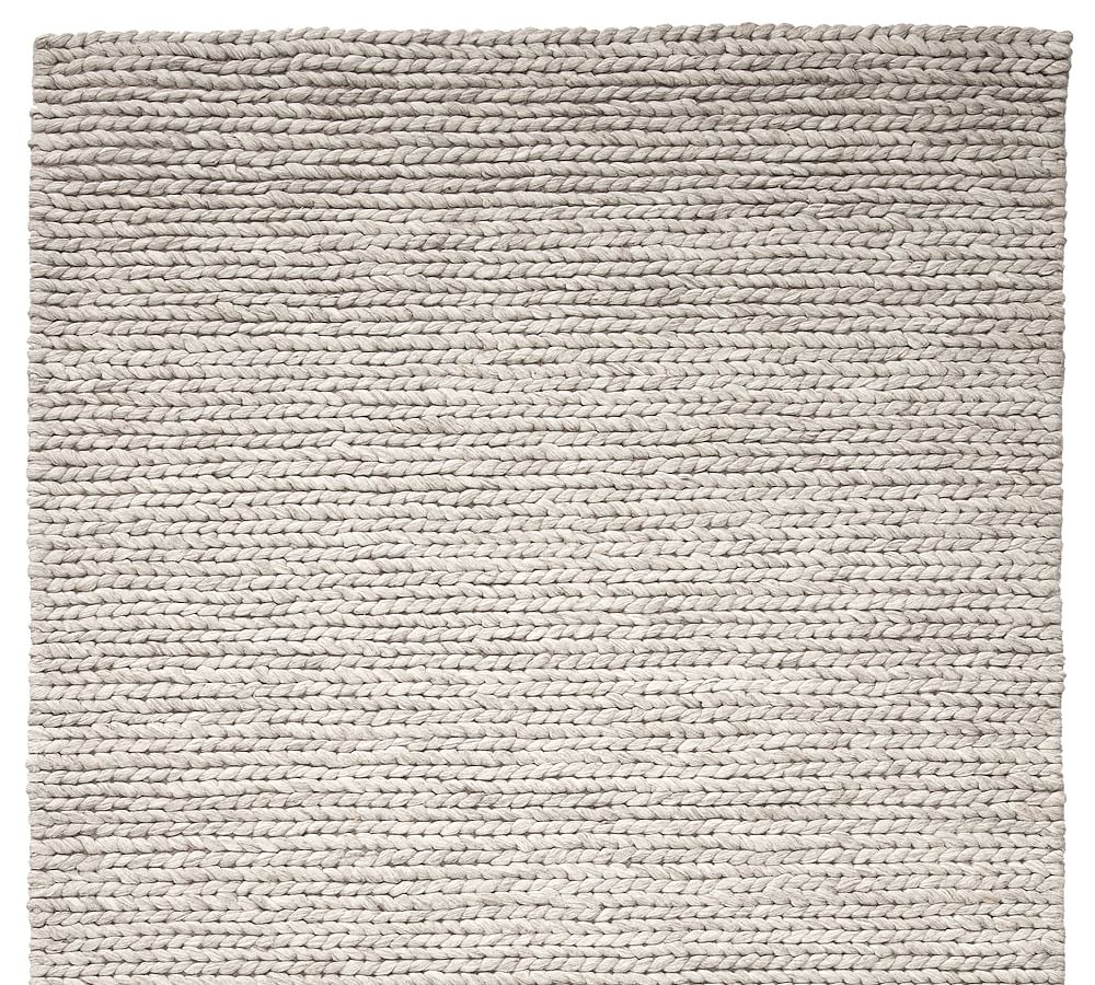 Chunky Knit Sweater Handwoven Rug Swatch | Pottery Barn