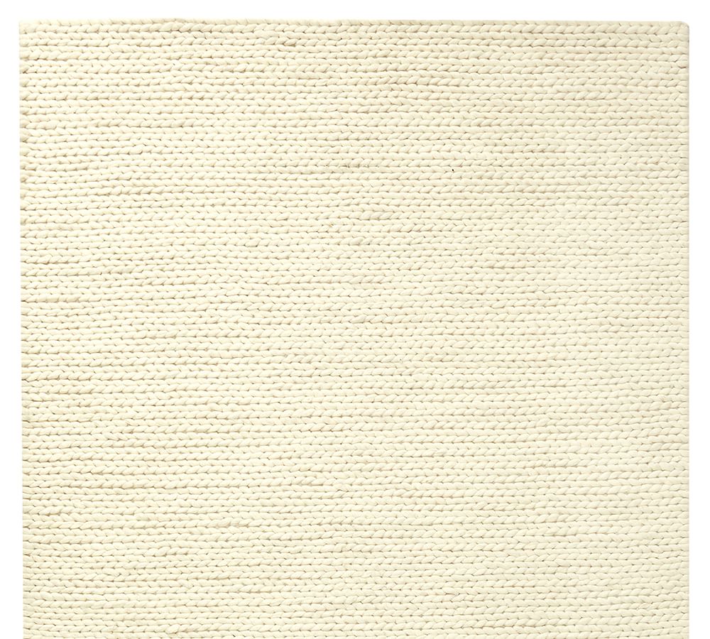 Chunky Knit Sweater Handwoven Rug Swatch | Pottery Barn