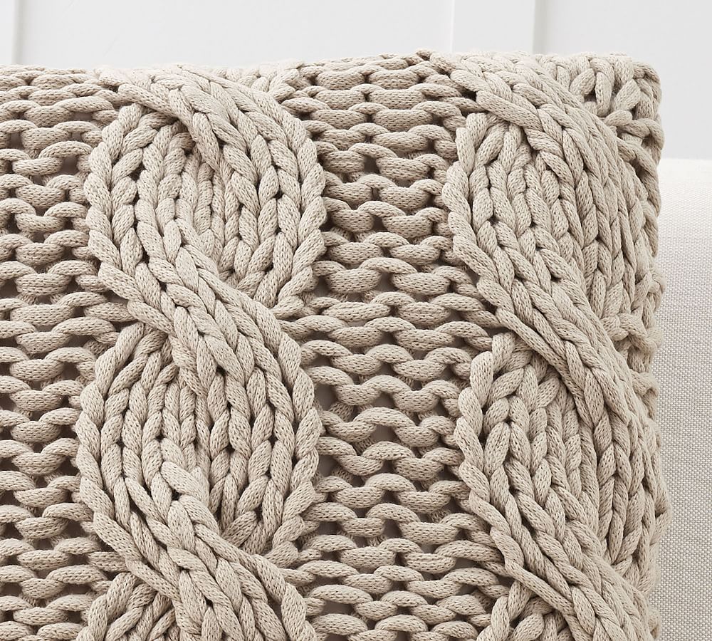 OPEN BOX: Colossal Handknit Pillow Covers | Pottery Barn