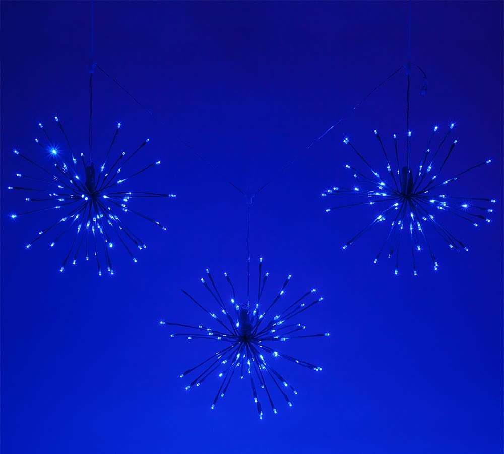Starburst Lit LED Hanging Branches - Set of 3 | Pottery Barn