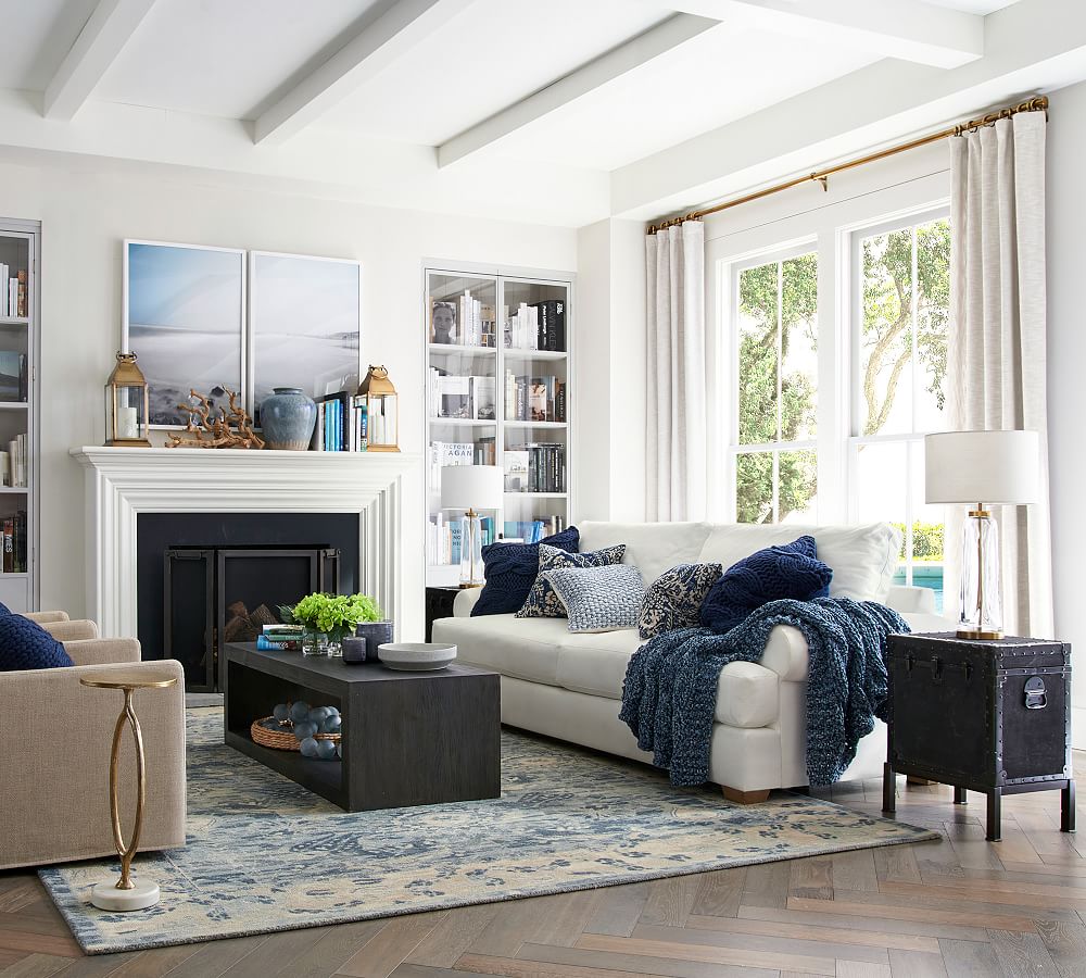 Jema Hand-Tufted Printed Wool Rug | Pottery Barn