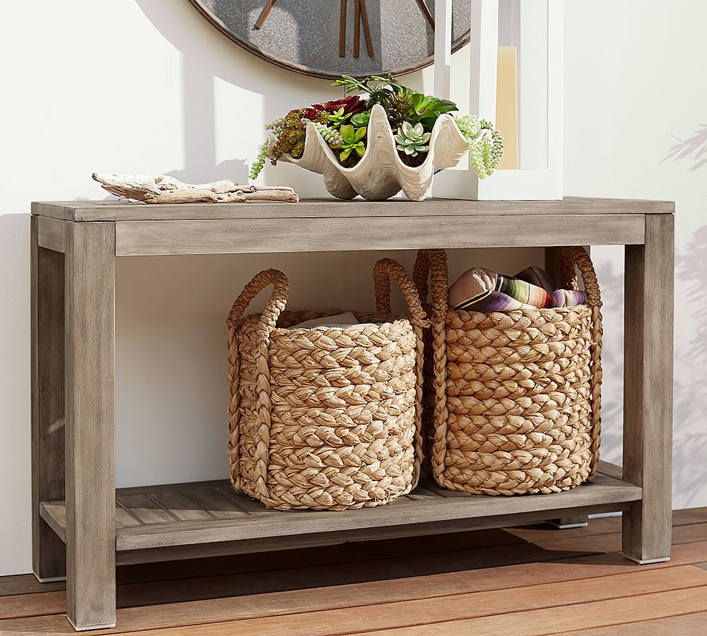Indio FSC® Eucalyptus Outdoor Console Table | Pottery Barn