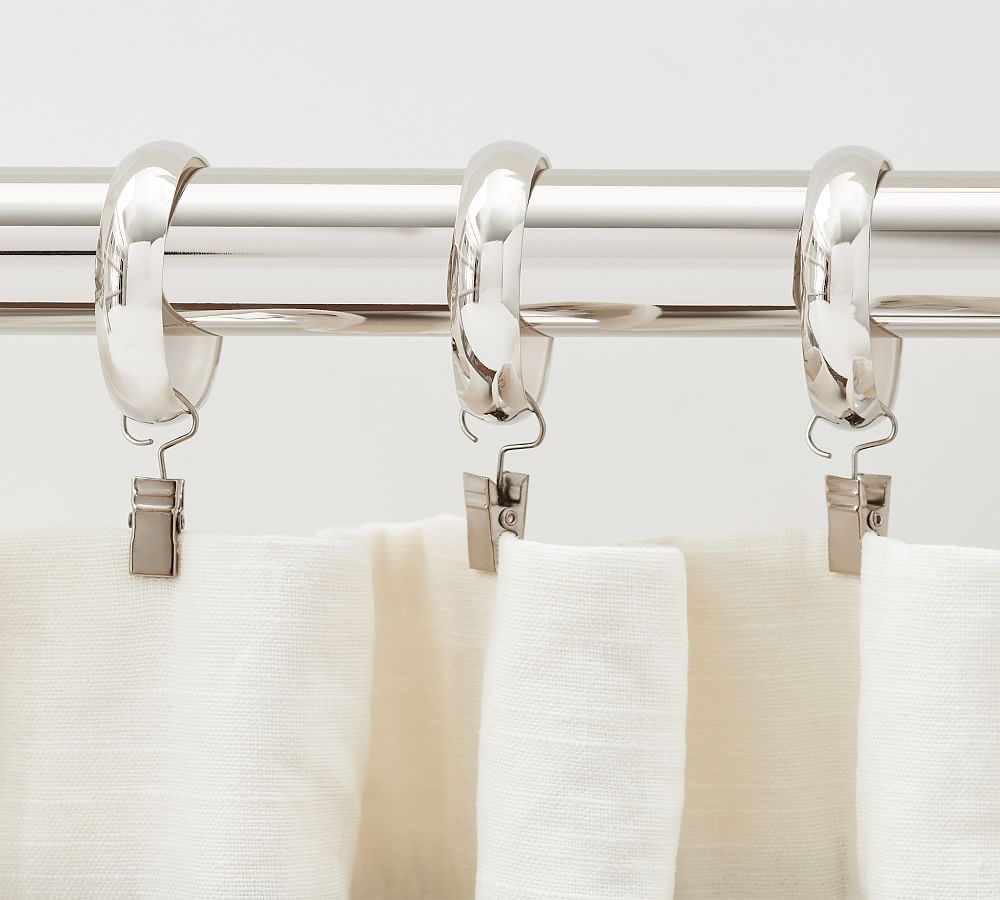 Quiet-Glide Curtain Clip Rings | Pottery Barn